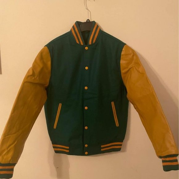 Rigout Star | Jackets & Coats | Mens Leather Varsity Jacket Letterman ...